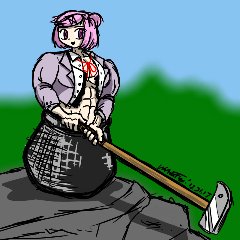 Getting Over It with Buffsuki. | Doki Doki Literature Club | Know Your Meme