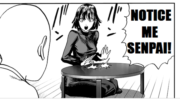 Notice me Saitama-senpai! | I Hope Senpai Will Notice Me | Know Your Meme