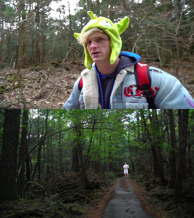 In the forest | Logan Paul's Suicide Forest Video | Know Your Meme