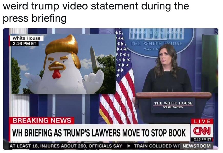 weird trump video statement during the press briefing | Trump's Press ...