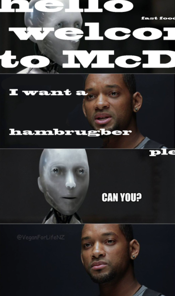 I want a hambrugber | Can a Robot Write a Symphony? | Know Your Meme