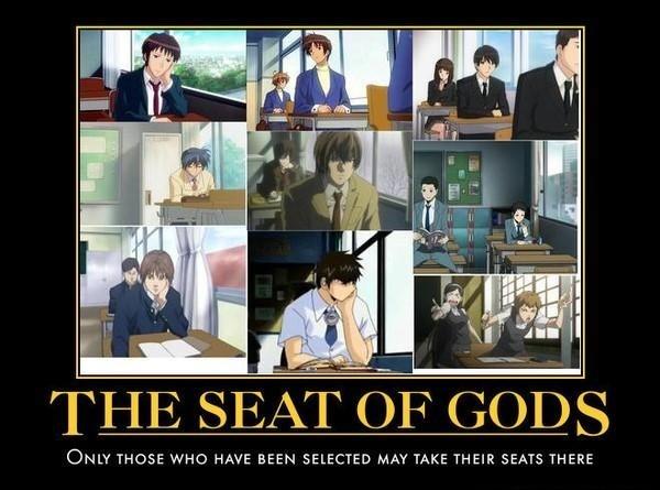 The seat by the window | Anime / Manga | Know Your Meme