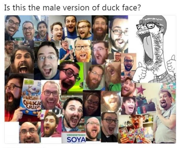 The Male Duck Face? | Soy Boy Face / Soyjak | Know Your Meme