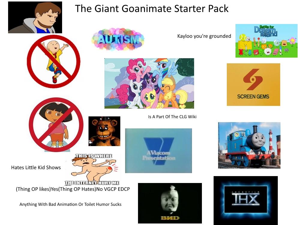 The Giant GoAnimate Starter Pack | Starter Packs | Know Your Meme