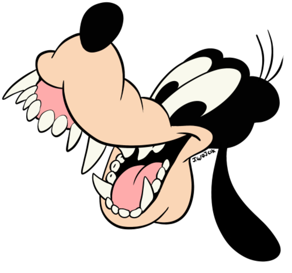Goofy with realistic canine teeth | Disney | Know Your Meme