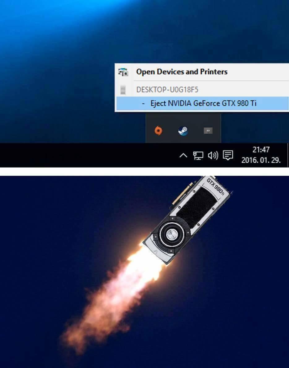 Eject NVIDIA GeForce GTX 980 Ti | Elon Musk | Know Your Meme