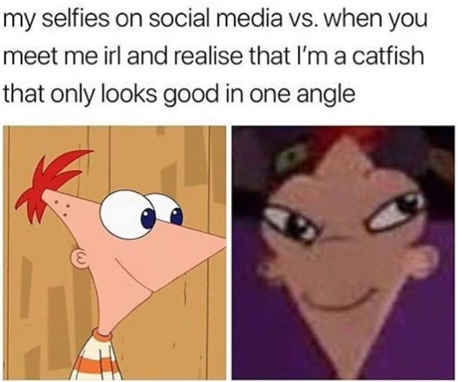 It would help to not have a triangle for a head, too. | Phineas and ...