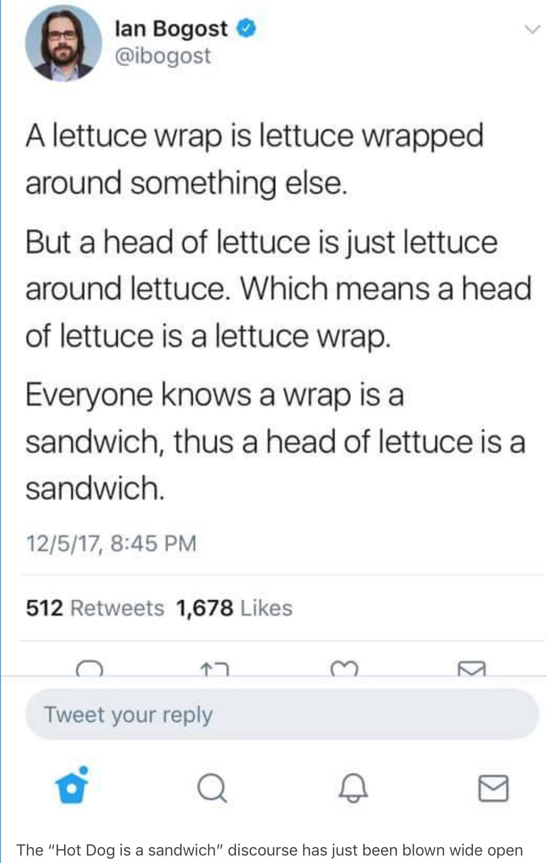 A head of Lettuce is a sandwich? | Is a Hot Dog a Sandwich? | Know Your ...