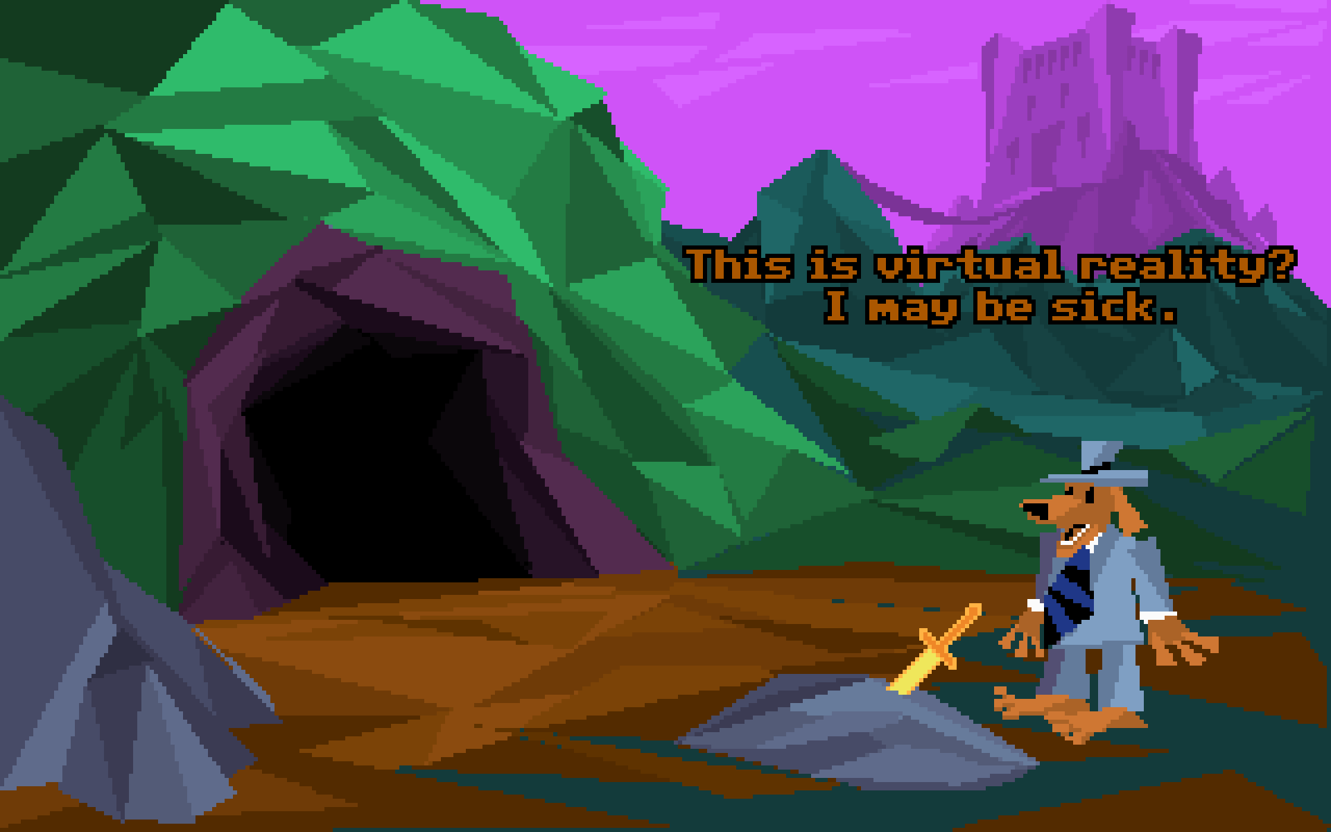 This is virtual reality? | Sam & Max | Know Your Meme