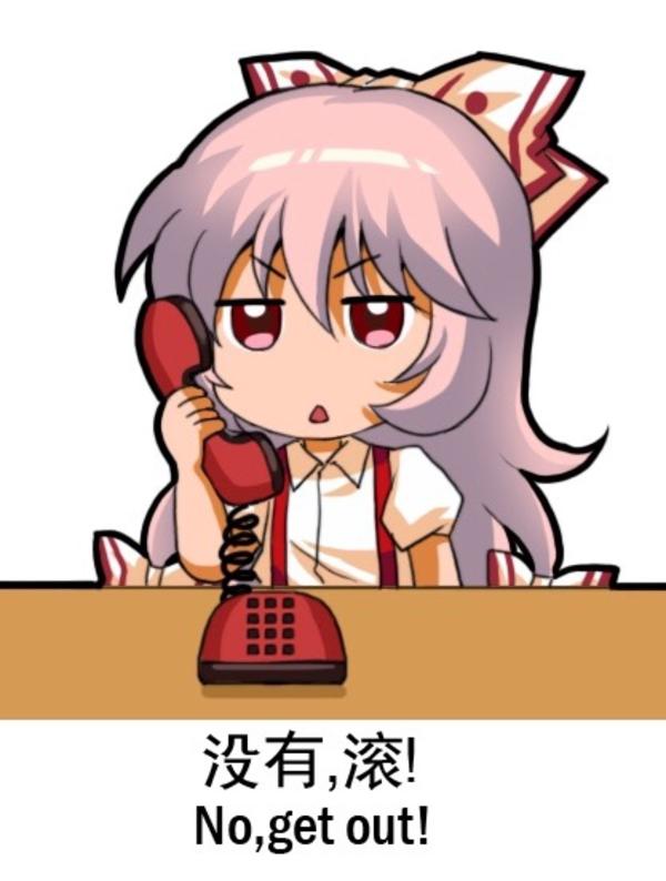 No,get out! | Emoting Mokou | Know Your Meme
