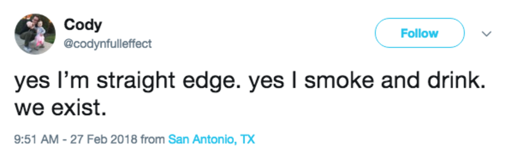 Straight Edge | Yes, We Exist | Know Your Meme