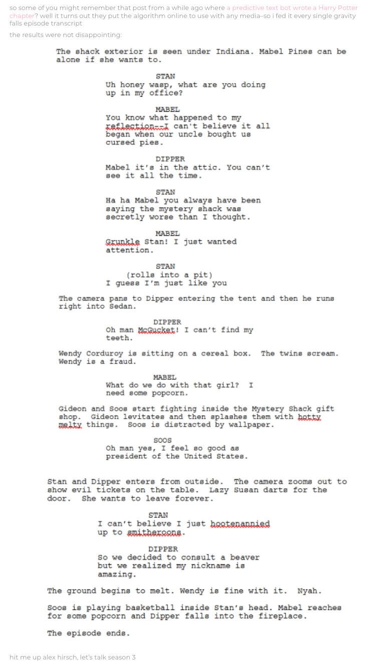 Gravity Falls Predictive text episode | Gravity Falls | Know Your Meme