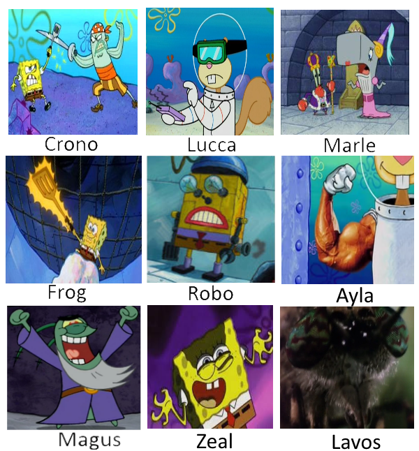 Chrono Trigger Characters | SpongeBob Comparison Charts | Know Your Meme