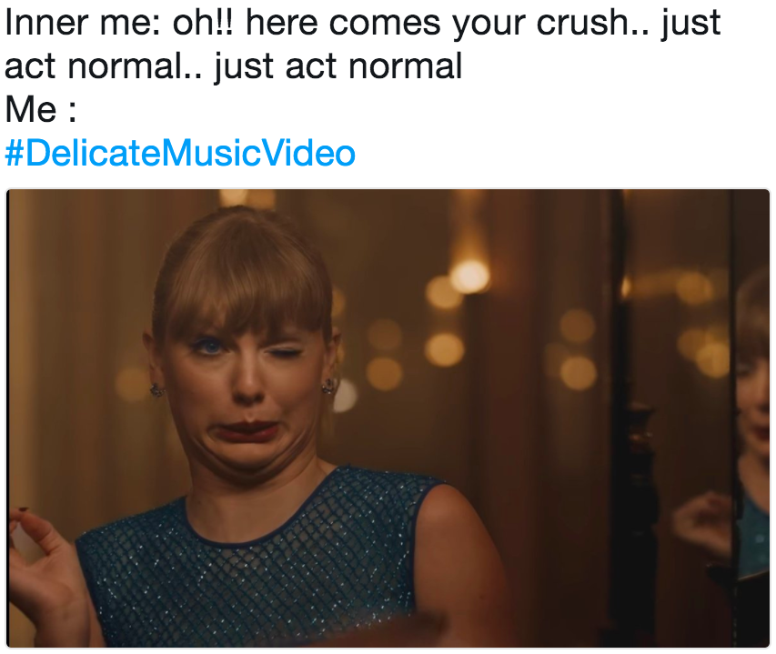 Inner me: oh!! here comes your crush.. just act normal.. just act ...