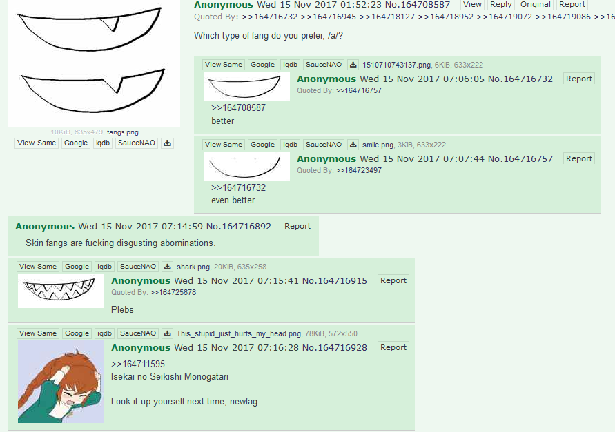 /a/ on fangs | Cute Little Fang | Know Your Meme