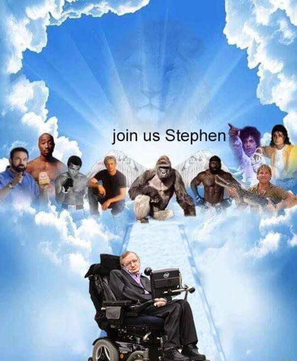 Heaven calling | Stephen Hawking | Know Your Meme