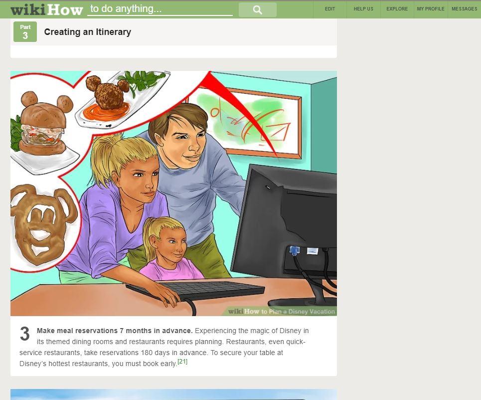 A Screenshot Of Part 3 Step 3 Of How To Plan A Disney Vacation 