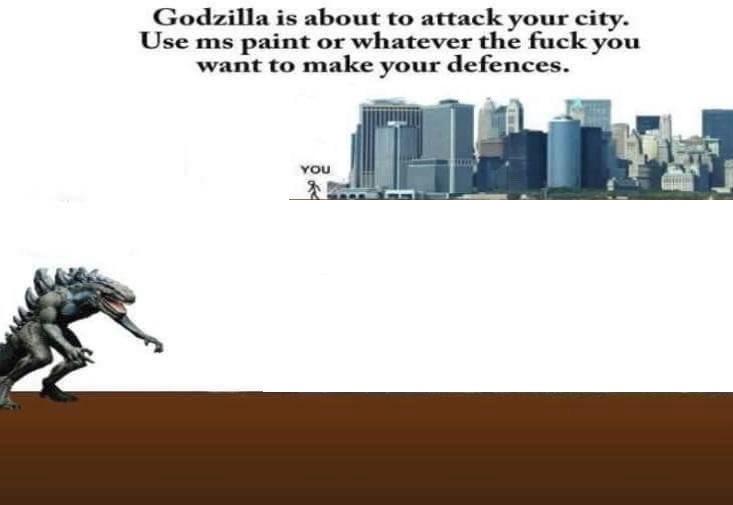 Godzilla stopped by floating city | Godzilla Is About to Attack Your ...