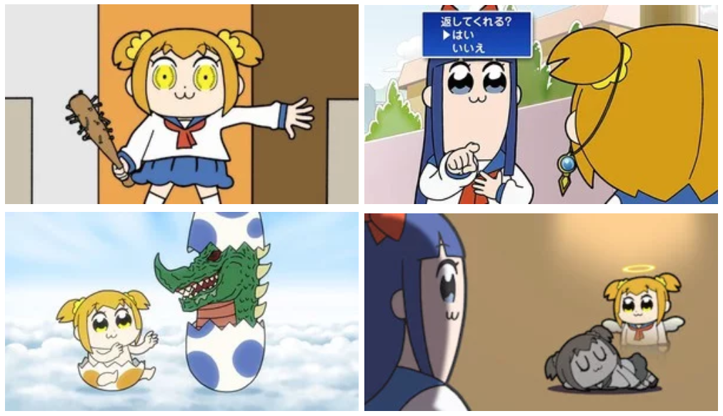 Popuko and Pipimi deal with loss | Pop Team Epic | Know Your Meme