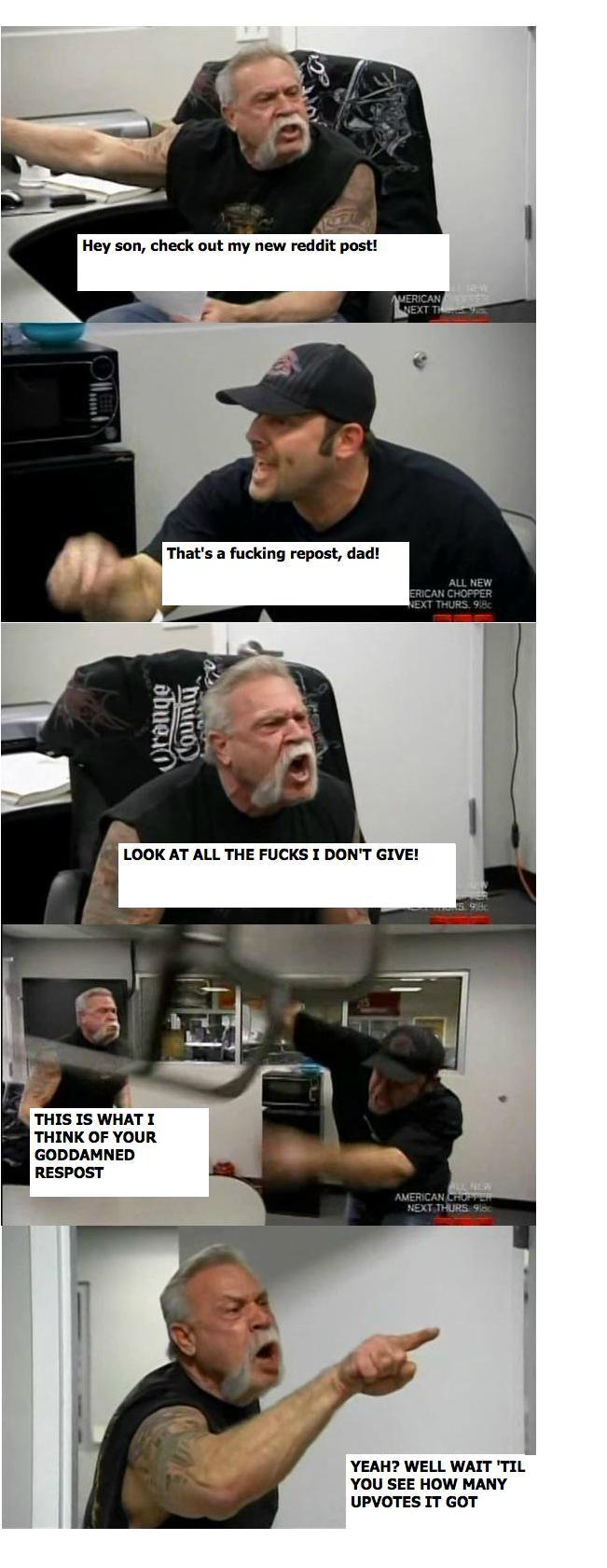 Repost American Chopper Argument Know Your Meme