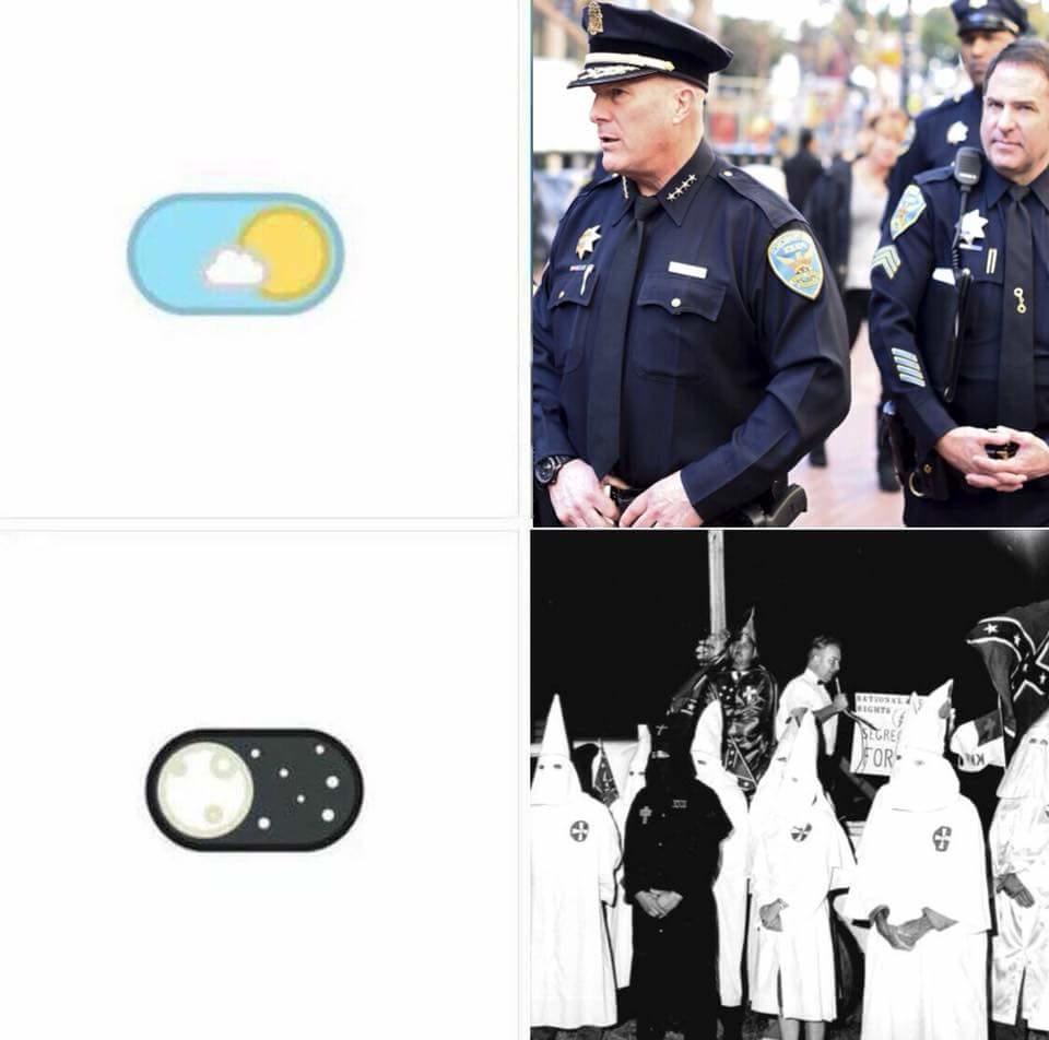 Day/Night toggle but it's about race in amerca | Day-Night Toggle Button | Know Your Meme