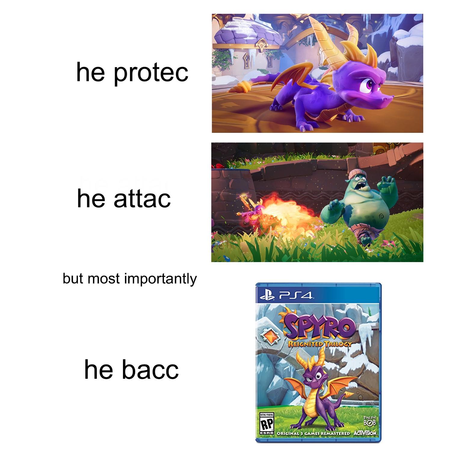 he bacc | Spyro the Dragon | Know Your Meme