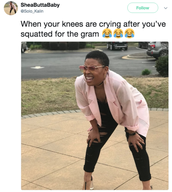 Squatting | Squinting Woman | Know Your Meme