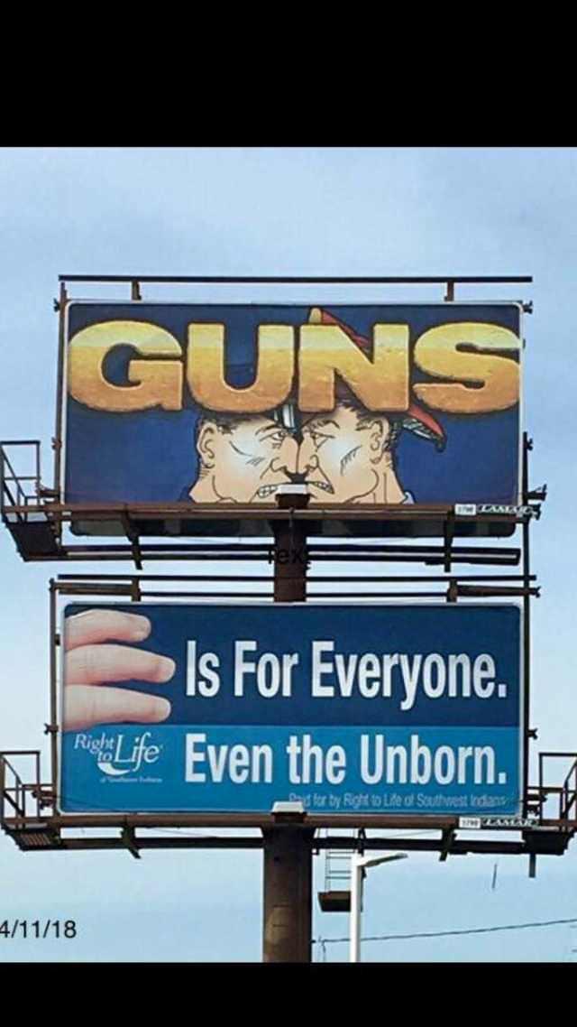 Guns is for everyone. Even the unborn. | Juxtaposition | Know Your Meme