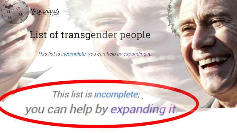 This list of transgender people is incomplete, you can help by ...