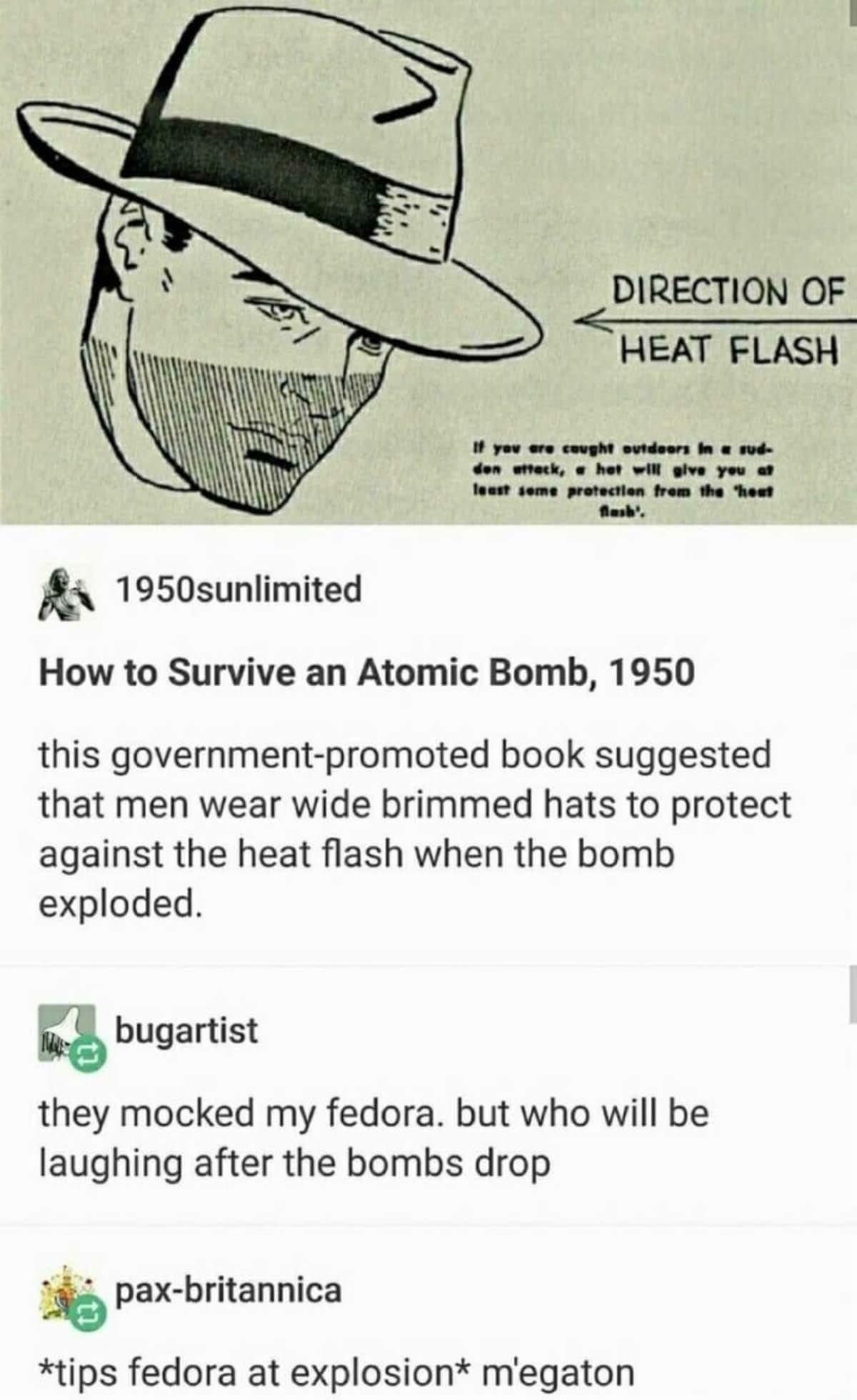 How to survive an Atomic Bomb | *Tips Fedora* | Know Your Meme