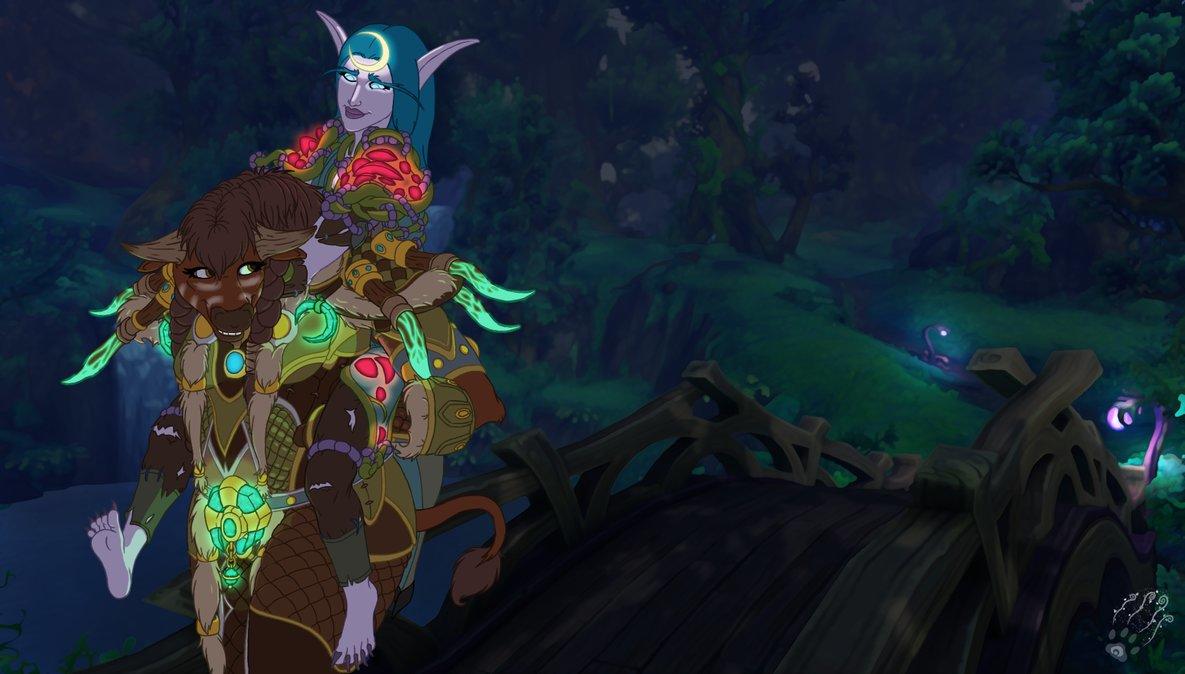 A Tauren helping a Night Elf | World of Warcraft | Know Your Meme
