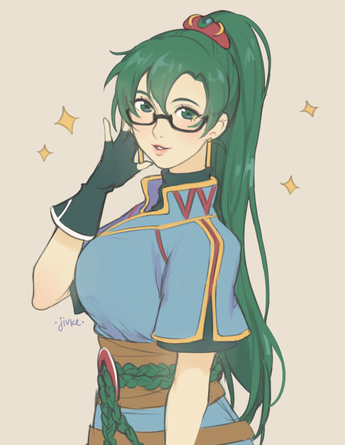 Lyn wearing glasses | Fire Emblem | Know Your Meme