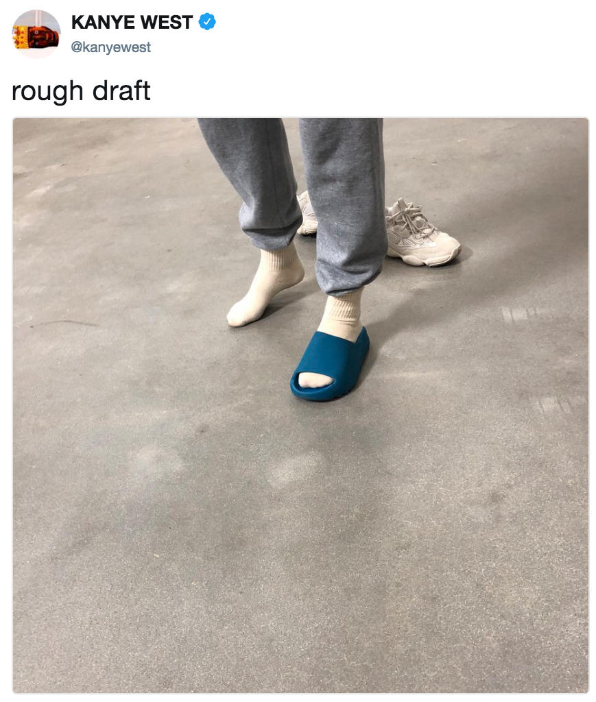 rough draft | Yeezy Slides | Know Your Meme