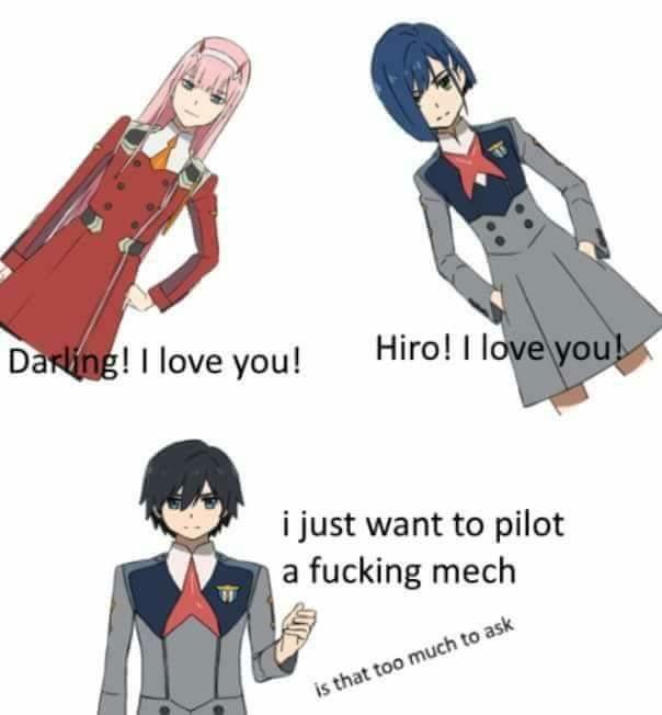 Is that too much to ask? Goddammit | Zero Two | Know Your Meme