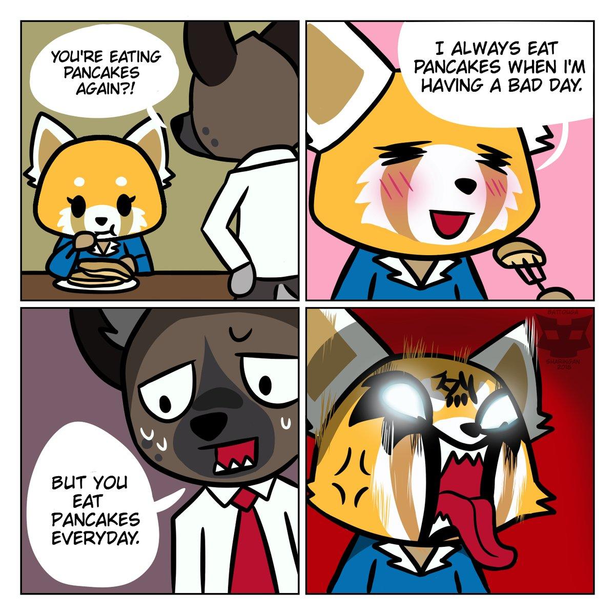Pancakes | Aggretsuko | Know Your Meme