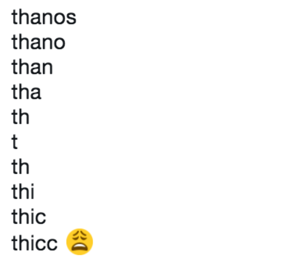 thanos thano than tha th t th thi thic thicc 😩 | Avengers: Infinity War ...