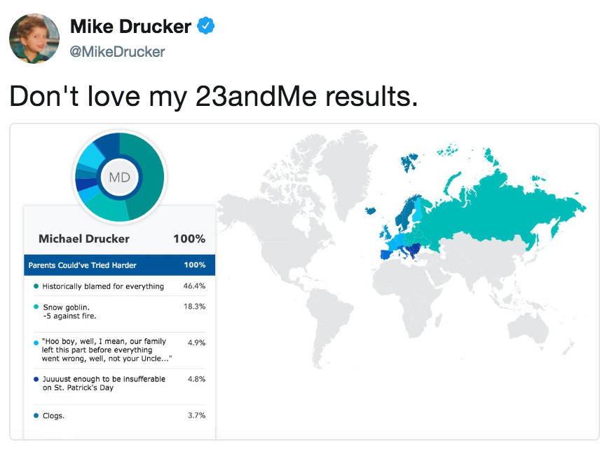 Don't love my 23andMe results. | 23andMe | Know Your Meme