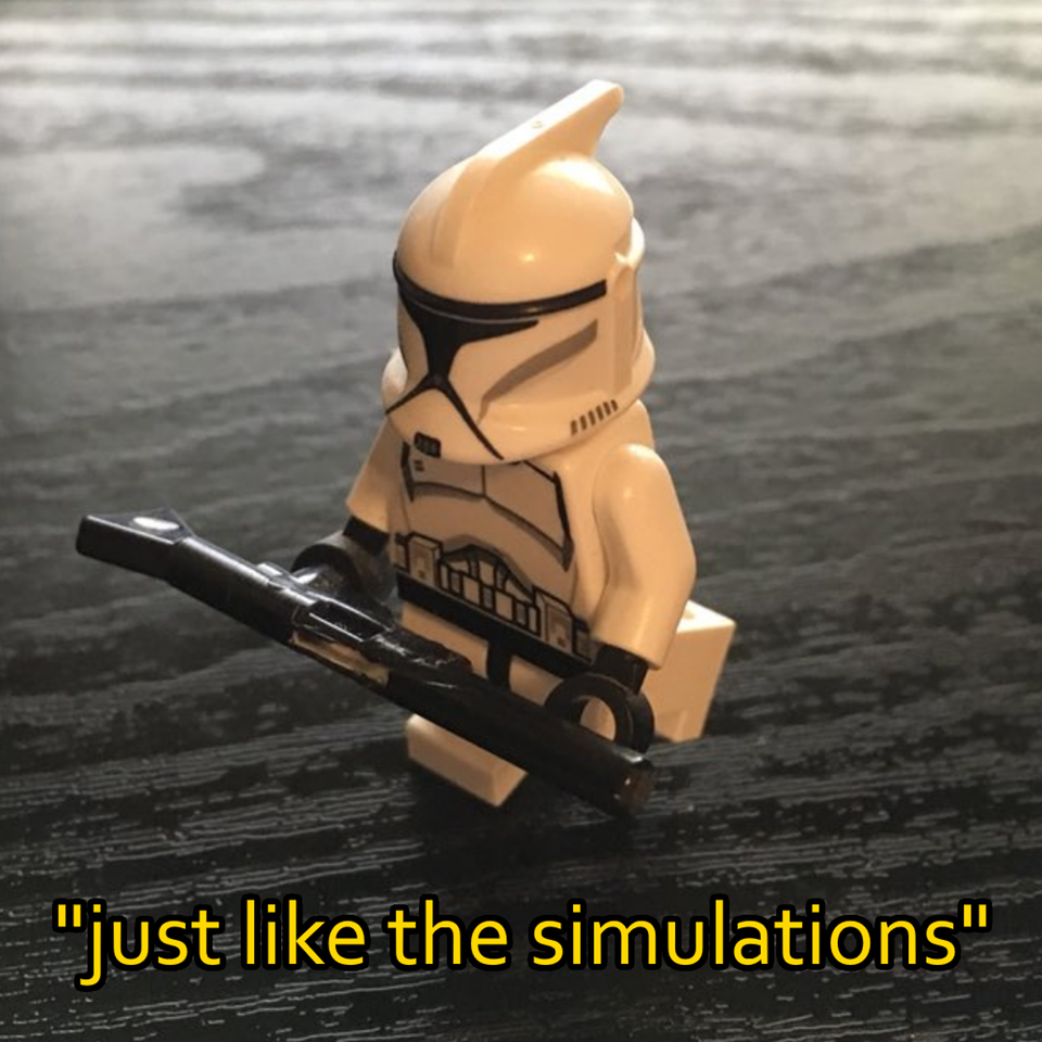 “Just like the simulations” (LEGO version) | Just Like The Simulations ...