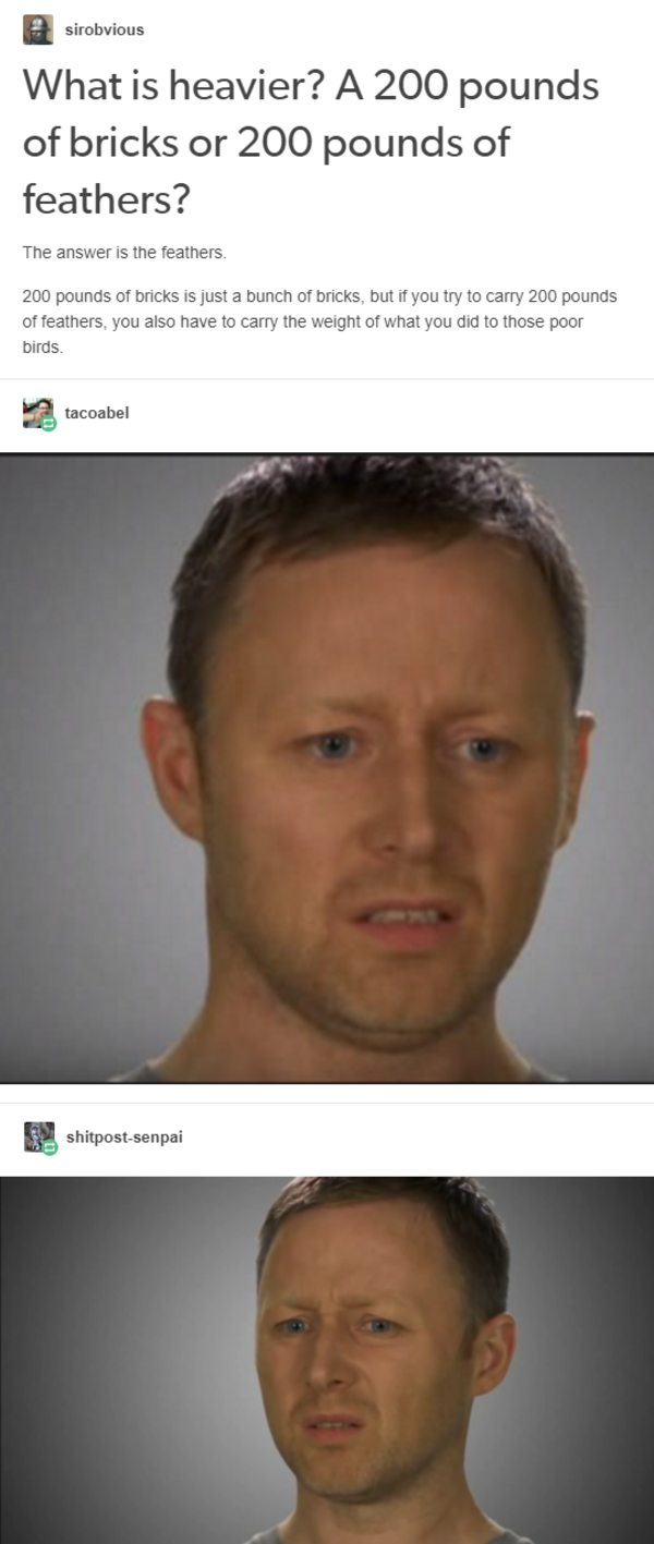 What is heavier? A 200 pounds of bricks or 200 pounds of feathers ...