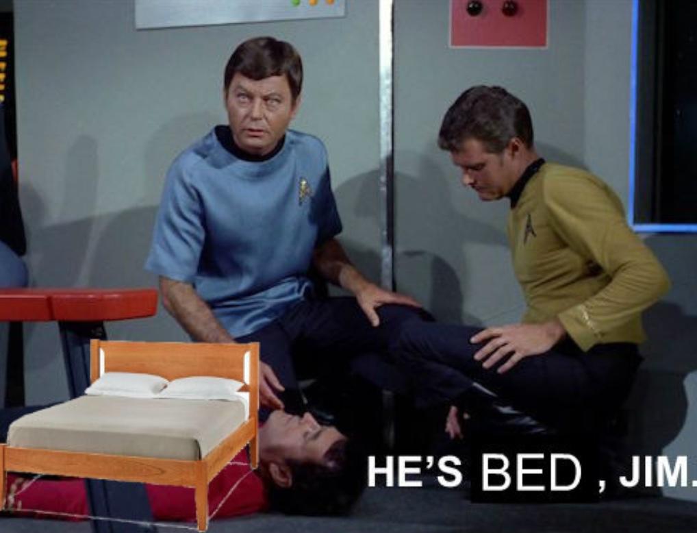 He’s bed Jim | He’s dead Jim | Know Your Meme
