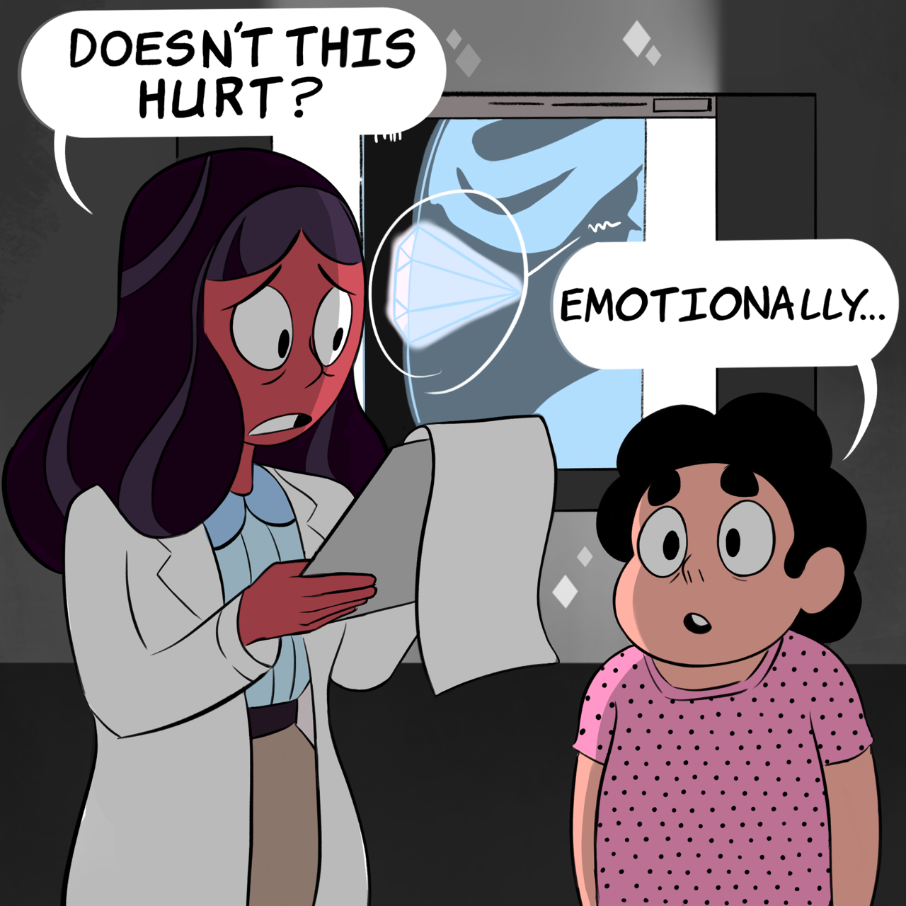 Just emotional pain, that's all. | Steven Universe | Know Your Meme