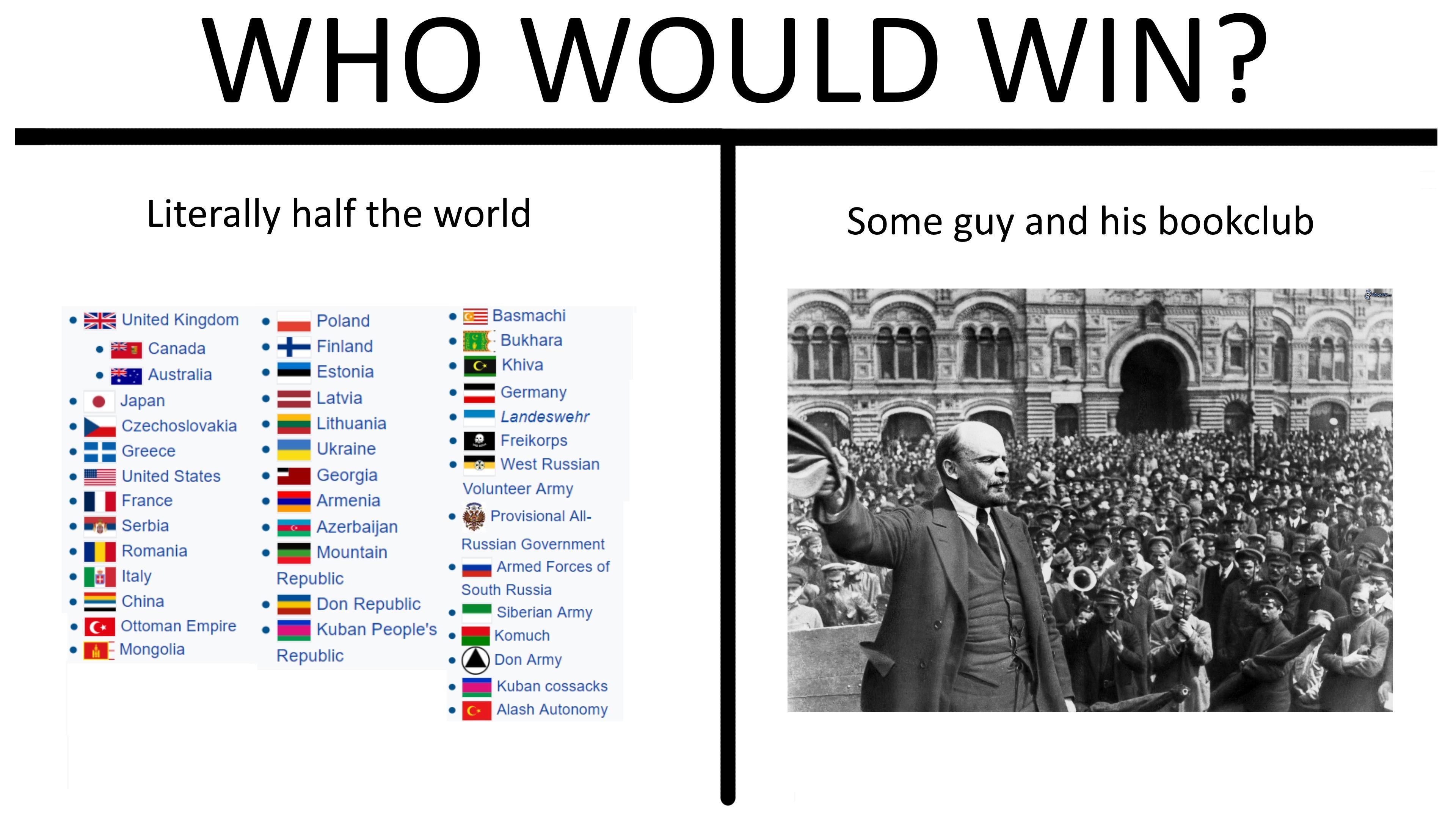 We did it once, we can do it again! | Who Would Win? | Know Your Meme
