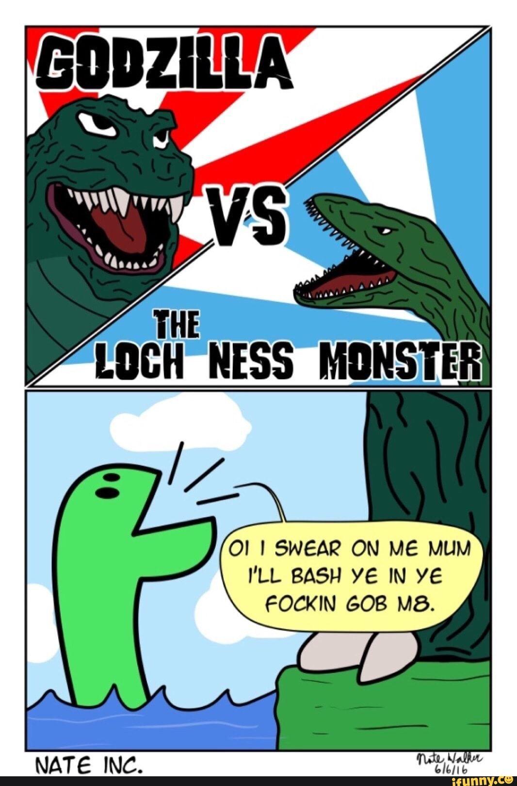 Godzilla vs the Loch Ness Monster | Godzilla | Know Your Meme