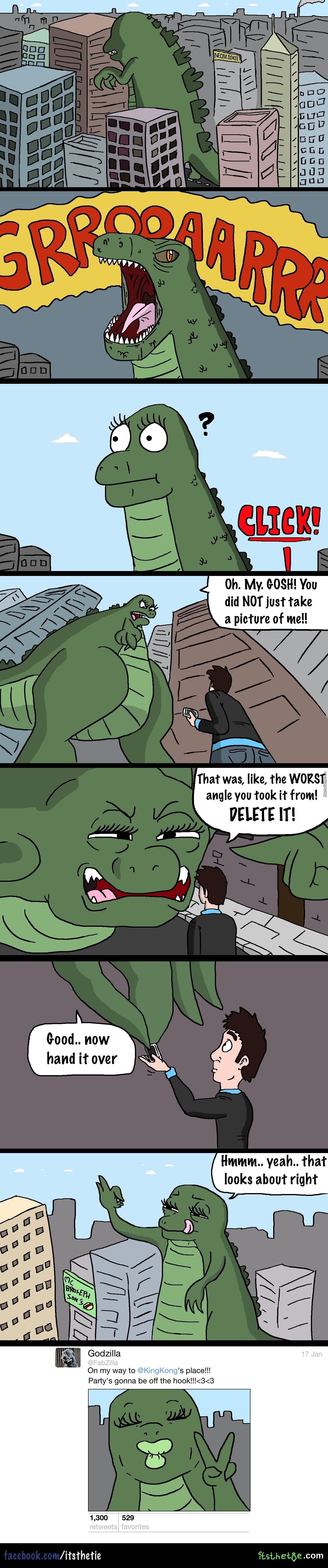 Social media monster | Godzilla | Know Your Meme