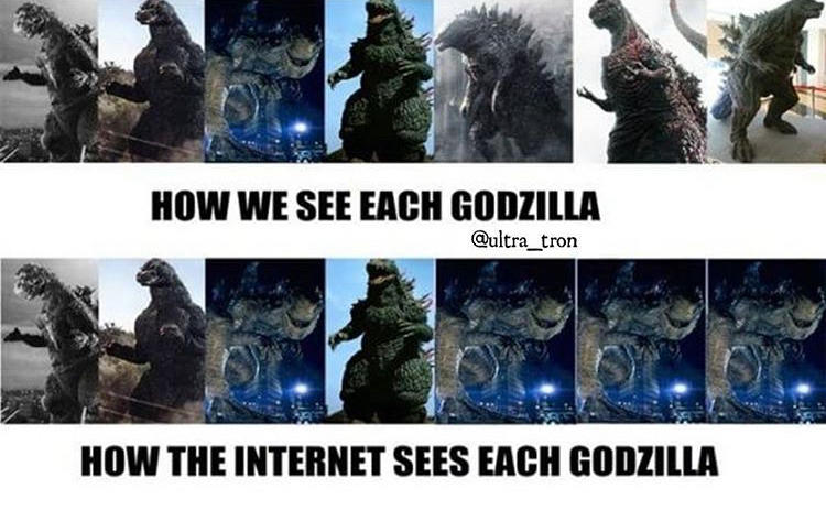 How the Internet sees each Godzilla | Godzilla | Know Your Meme