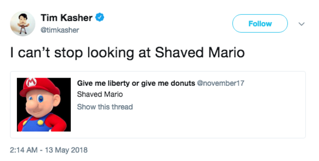 Tim Kasher | Shaved Mario | Know Your Meme
