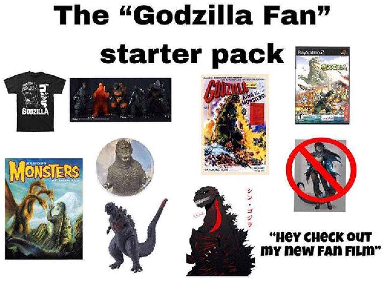 Godzilla fan starter pack | Godzilla | Know Your Meme