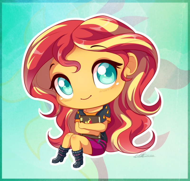 Sunset Shimmer Chibi by DVixie | My Little Pony: Equestria Girls | Know ...