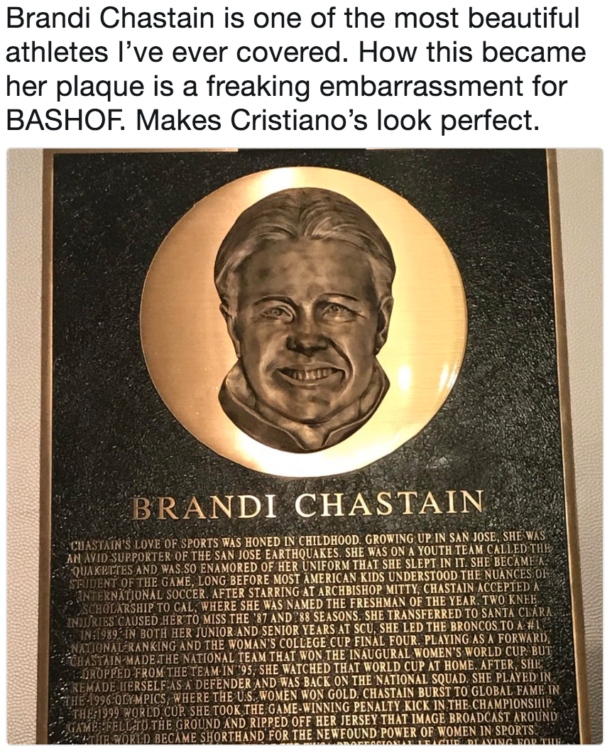 Brandi Chastain is one of the most beautiful athletes I’ve ever covered ...