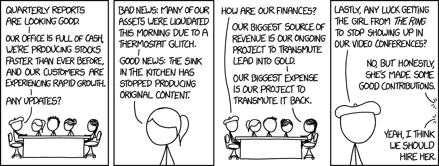 Business Update | xkcd | Know Your Meme